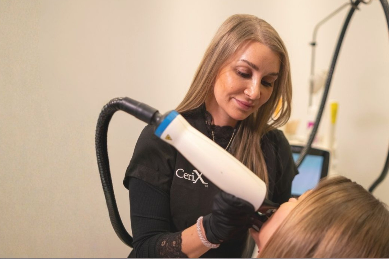 Glass skin med Frax laser - CeriX